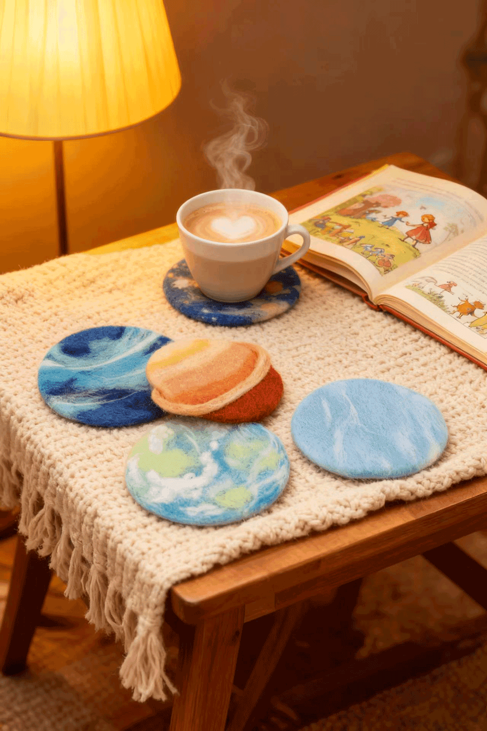 Felted Wool Coasters: Make Your Own (Beginner Kit & Supplies ...